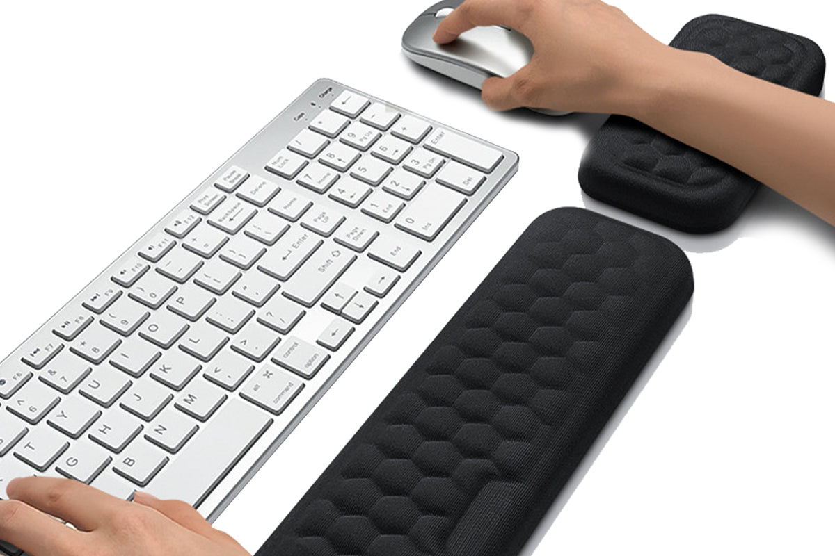 Ergonomic Soft Memory Foam Keyboard and Mouse Wrist Rest Support Pad S ...